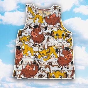 Disney | Tops | Disney The Lion King Simba Timon Pumbaa Muscle Tank ...